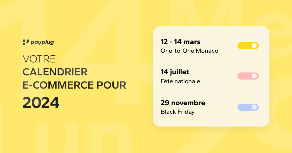 Votre calendrier e-commerce 2024